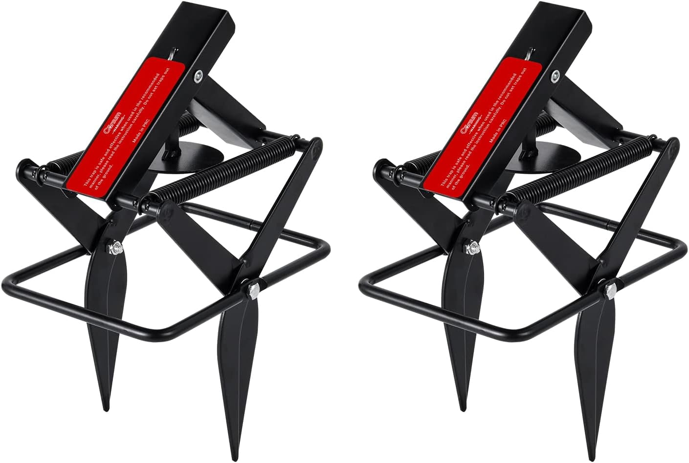 Garsum Mole Traps That Kill, EasySet Eliminator Black Scissor Traps ...