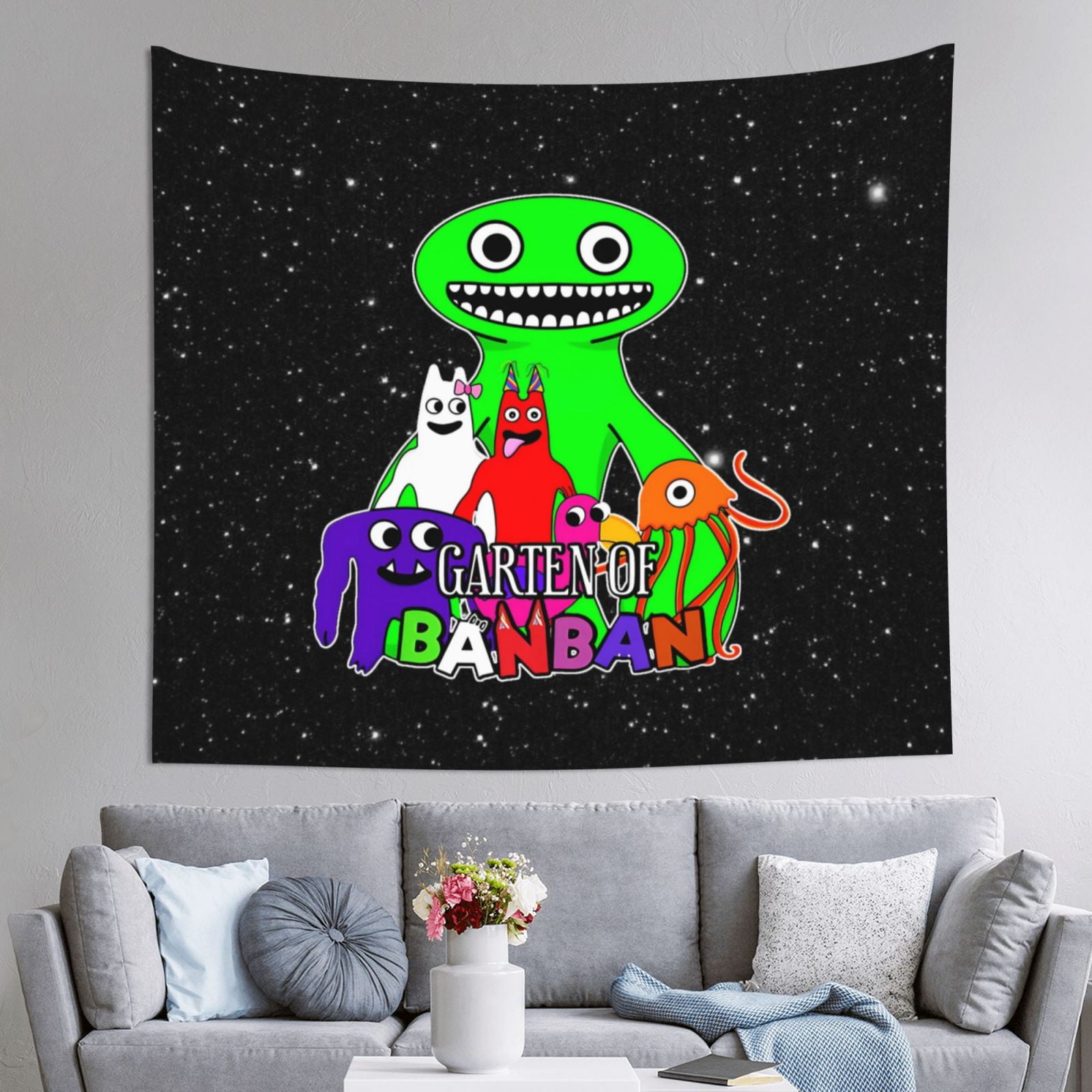 Garten Of Banban Tapestry Anime Poster Wall Hanging Art Decor For ...