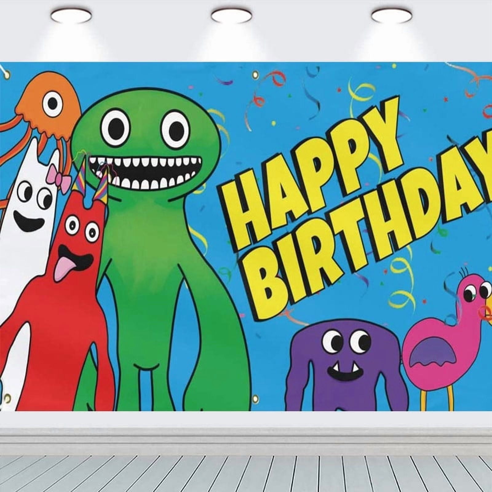 Garten of Banban Birthday Party Supplies Banner Backdrop Background ...