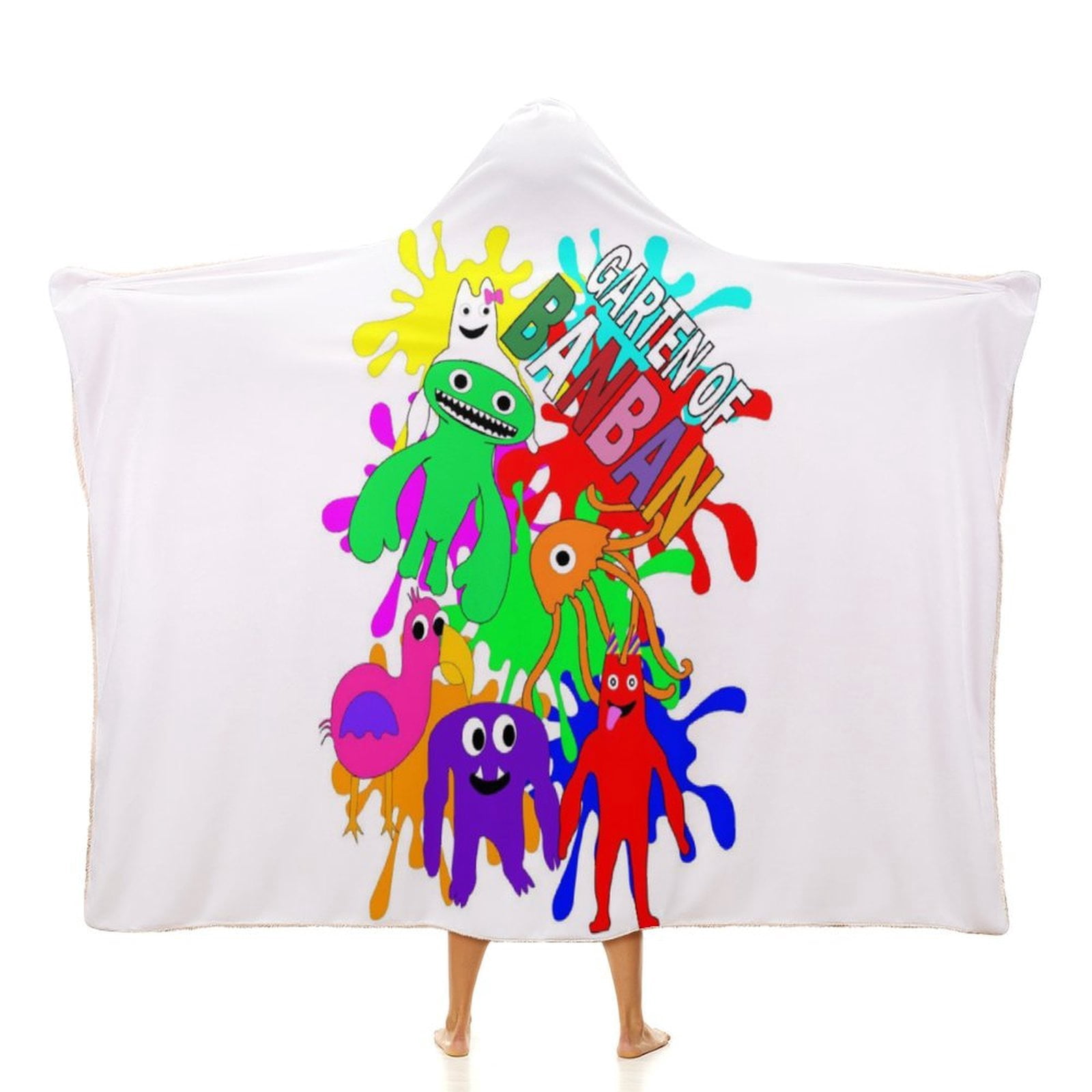 Garten of Banban Cloak Hooded Blanket Soft Wearable Blanket Hoodie ...