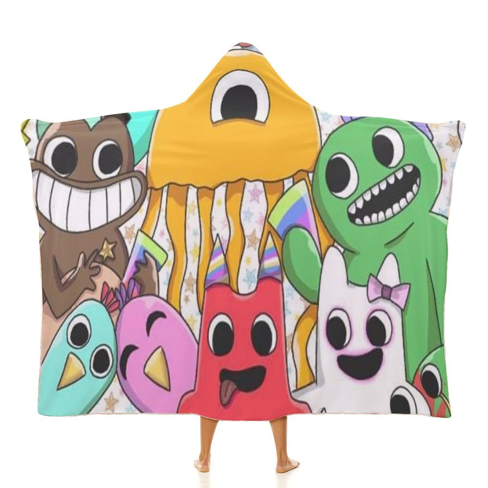 Garten of Banban Cloak Hooded Blanket Soft Wearable Blanket Hoodie ...