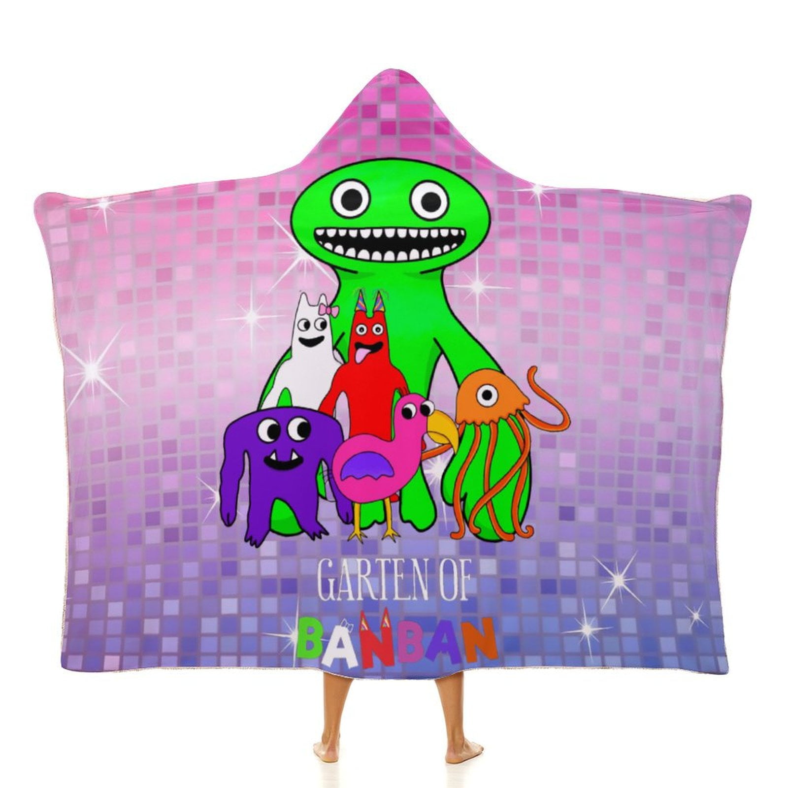 Garten of Banban Hooded Blanket Cape Wrap Soft Wearable Blanket Hooded ...