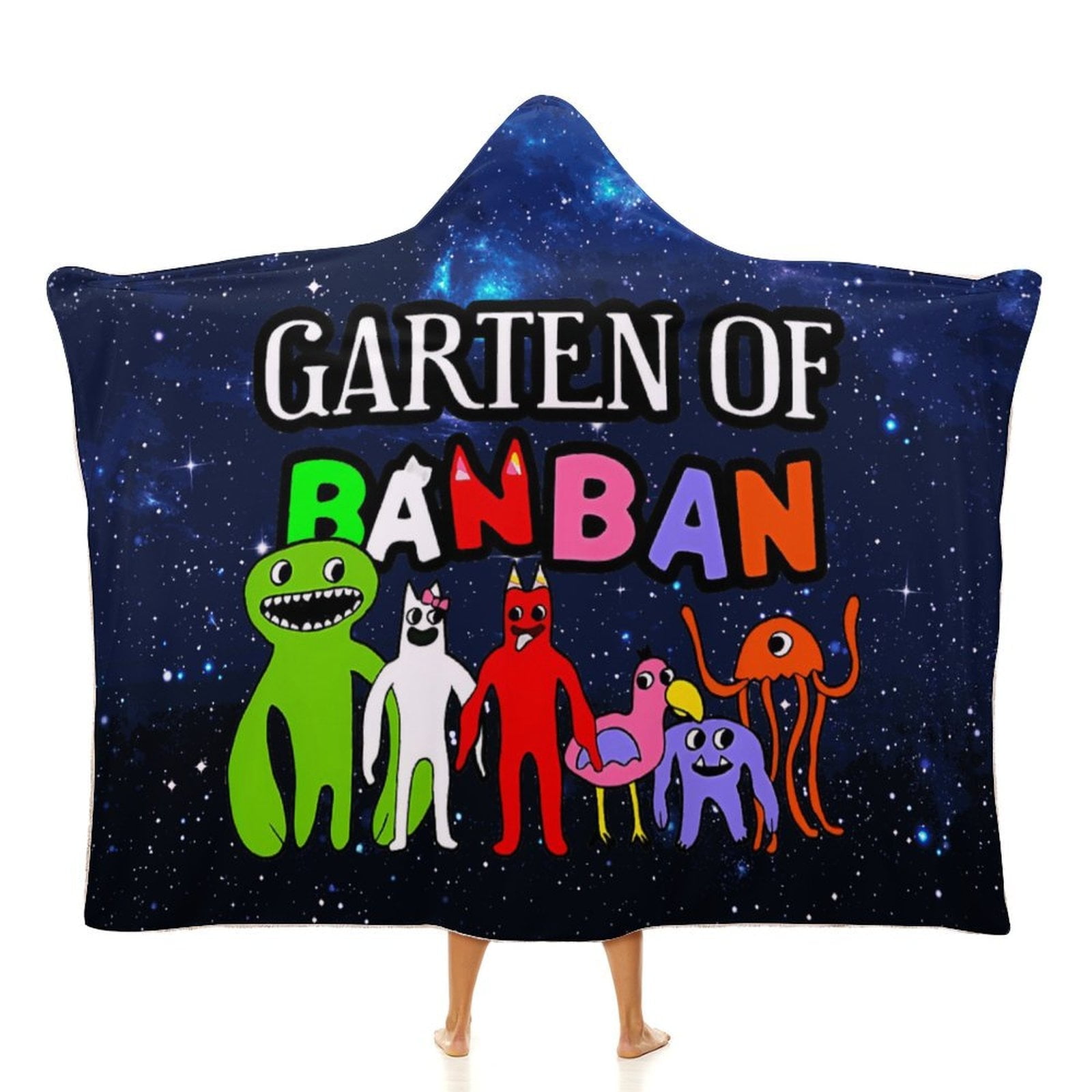 Garten of Banban Hooded Blanket Cape Wrap Soft Wearable Blanket Hooded ...