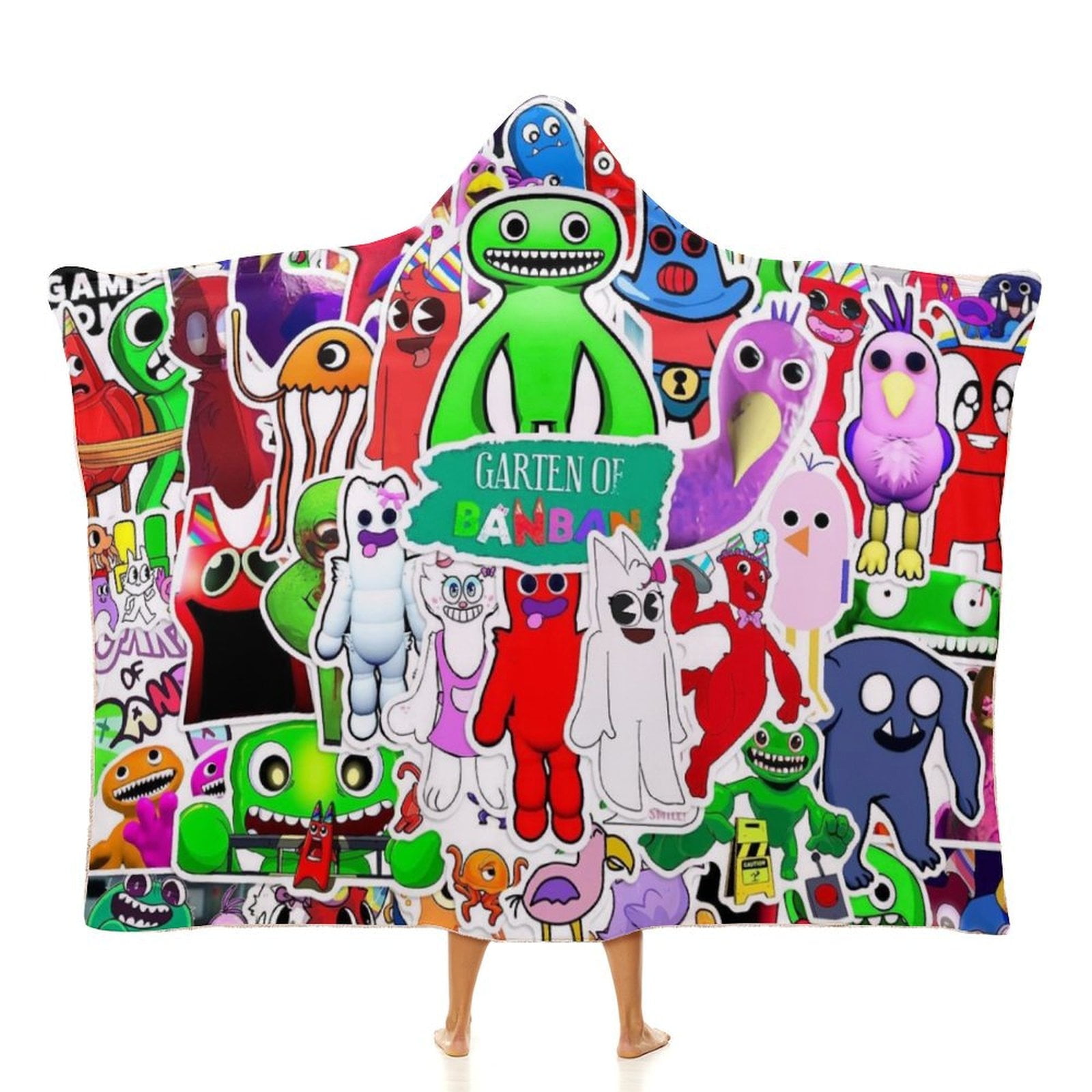 Garten of Banban Hooded Blanket Cape Wrap Soft Wearable Blanket Hooded ...