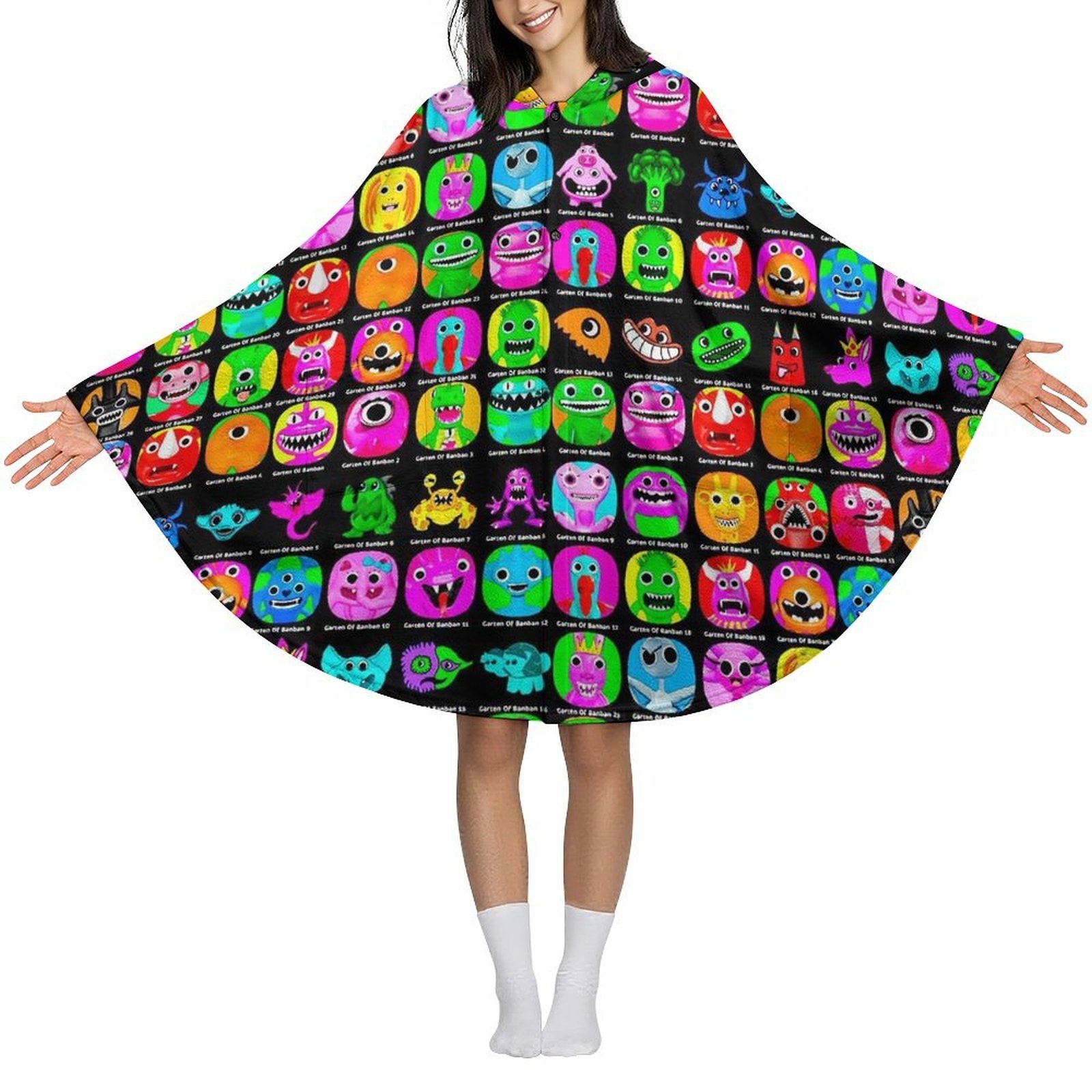 Garten of Banban Wearable Blanket Poncho Cape Wrap for Adult, Ultra ...
