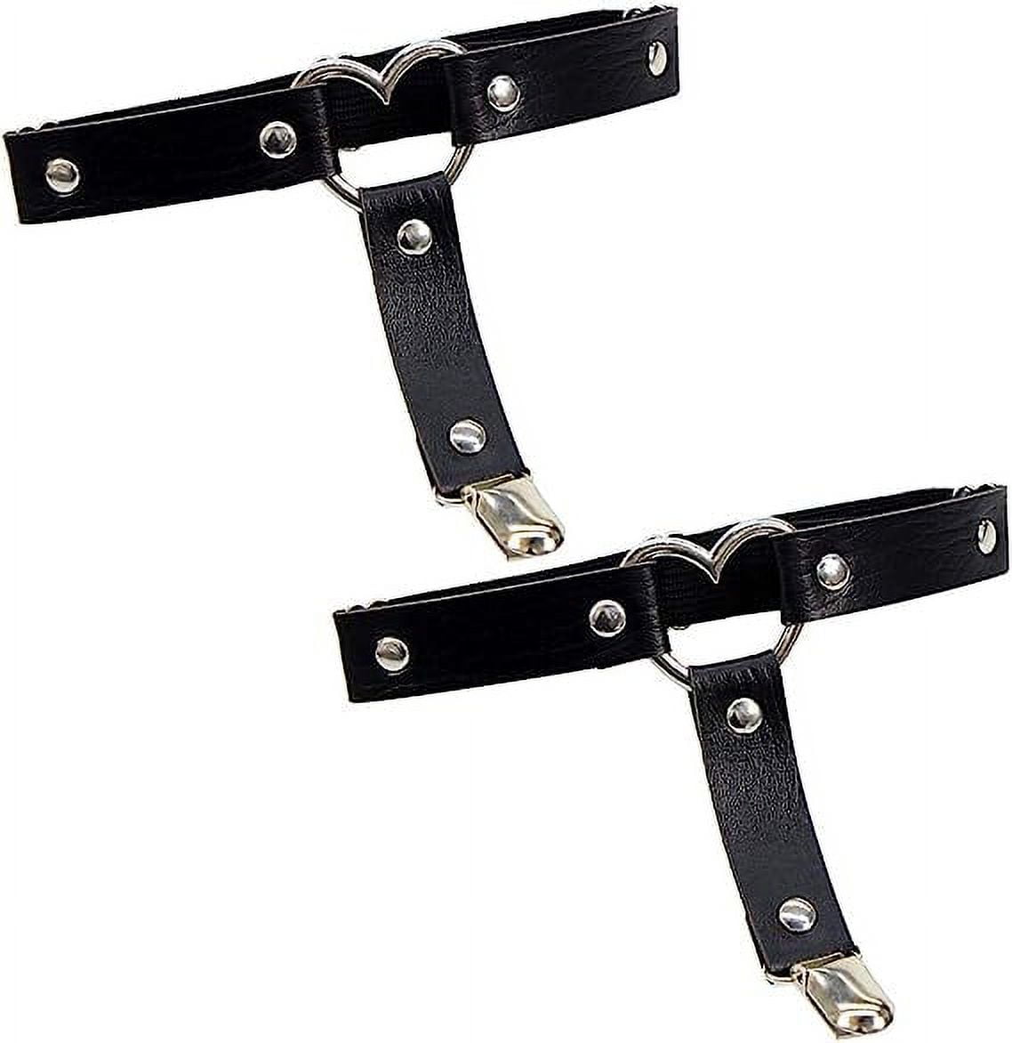 Garters Belt Adjustable Love Heart Leg Garter with Buckle Anti-Slip ...