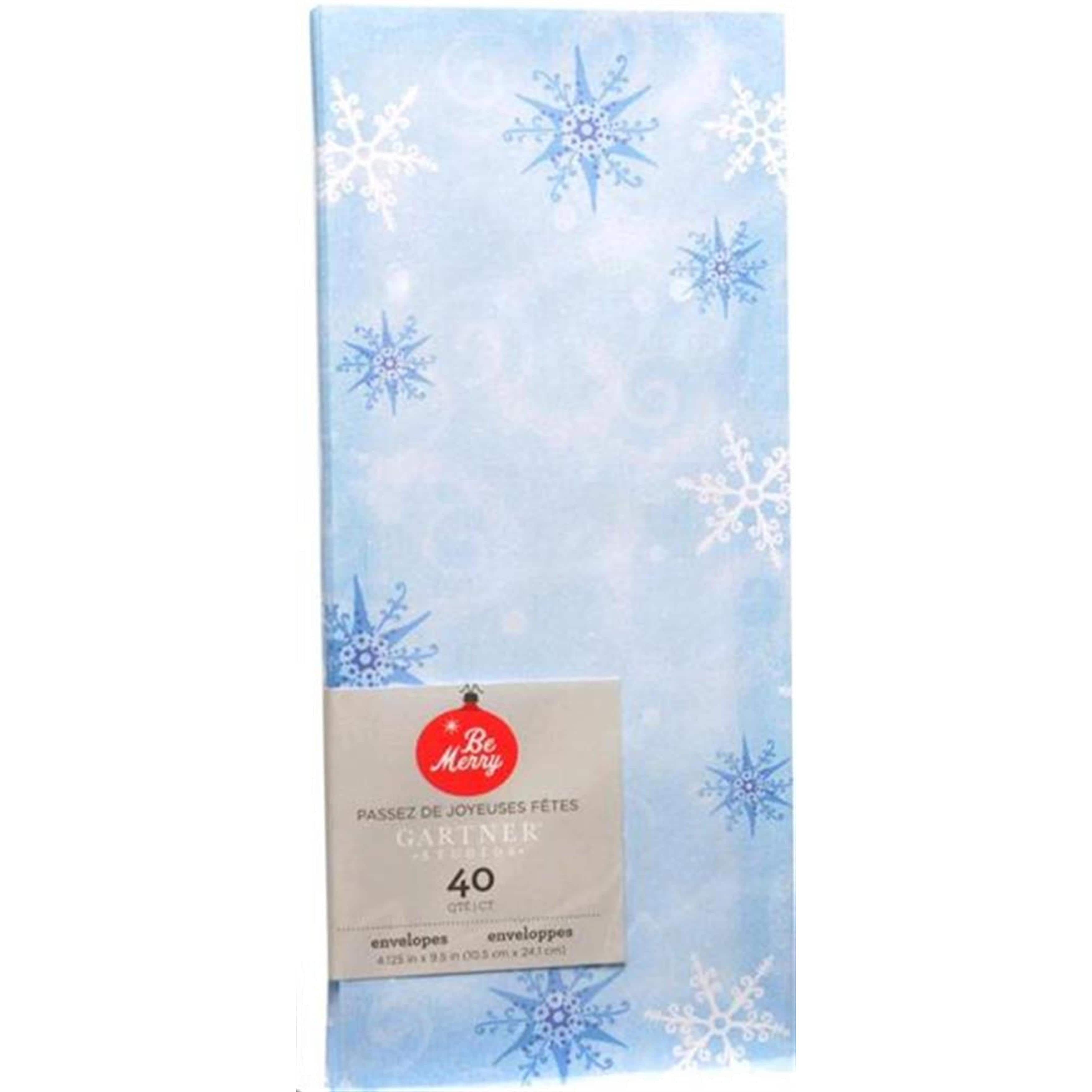 Gartner Studios Blue Snowflake #10 Envelopes (Case of 40) - Walmart.com