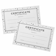 Gartner Studios Silver Border Certificates, 15 Count Package - Walmart.com