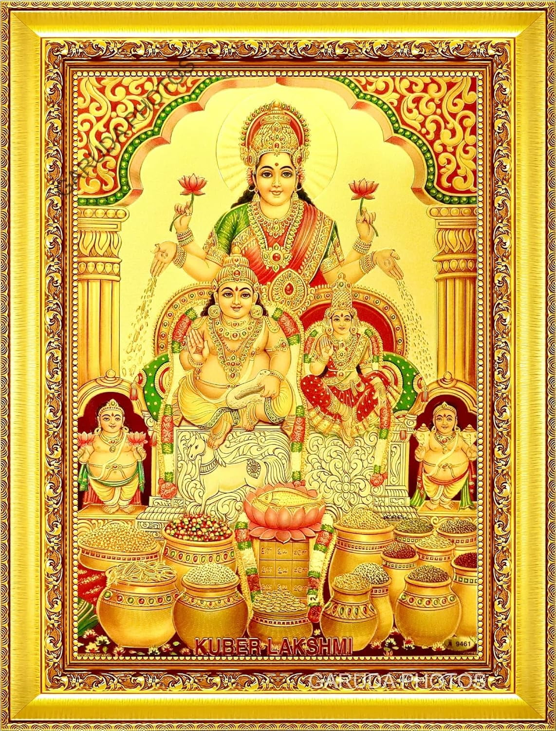 Garuda Photos God Kubera Lakshmi Photo FrameLakshmi Kubera PhotoLaxmi ...