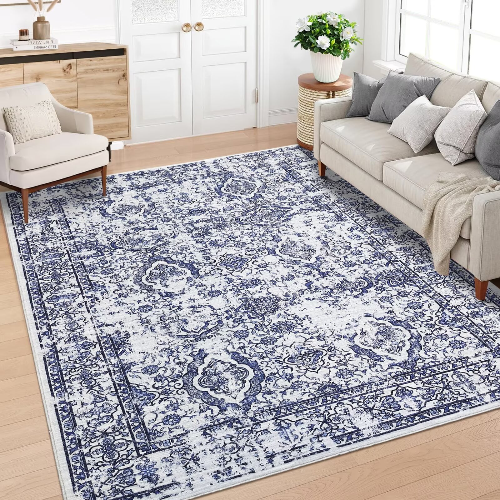 Garvee 10'x13' Large Area Rugs for Living Room Bedroom Vintage Floral ...