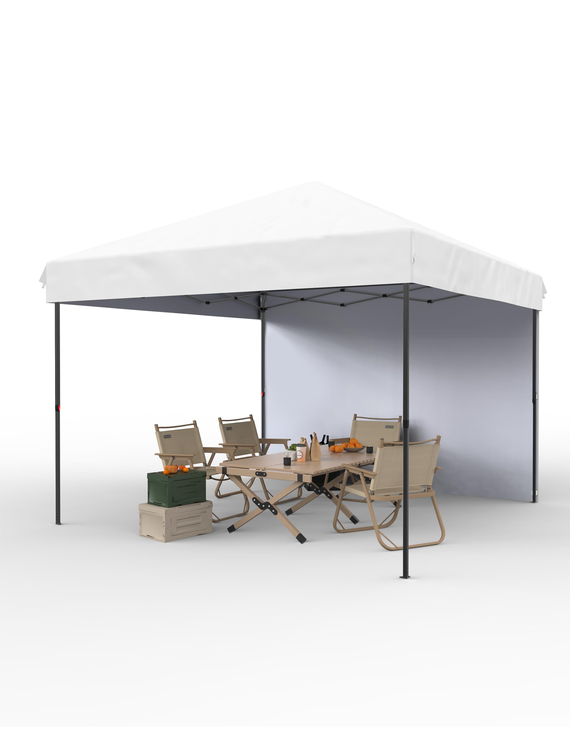 Garvee 10x10 Pop Up Canopy Tent Outdoor Canopy One-Person Set Up Heavy ...