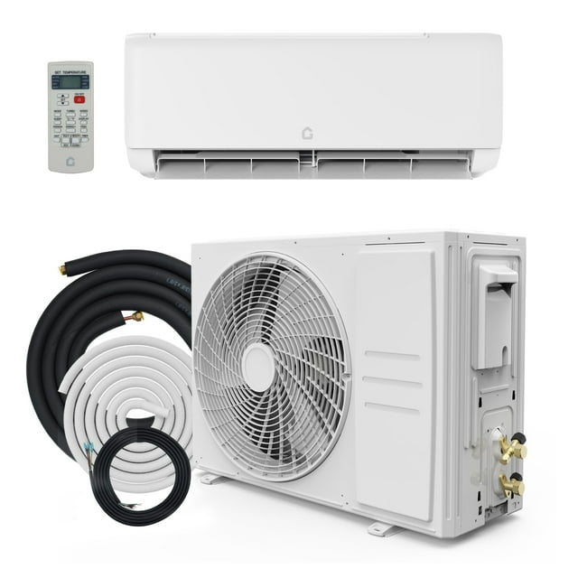 Garvee 18000 BTU Mini Split Air Conditioner and Heat for up to 1250 Sq ...