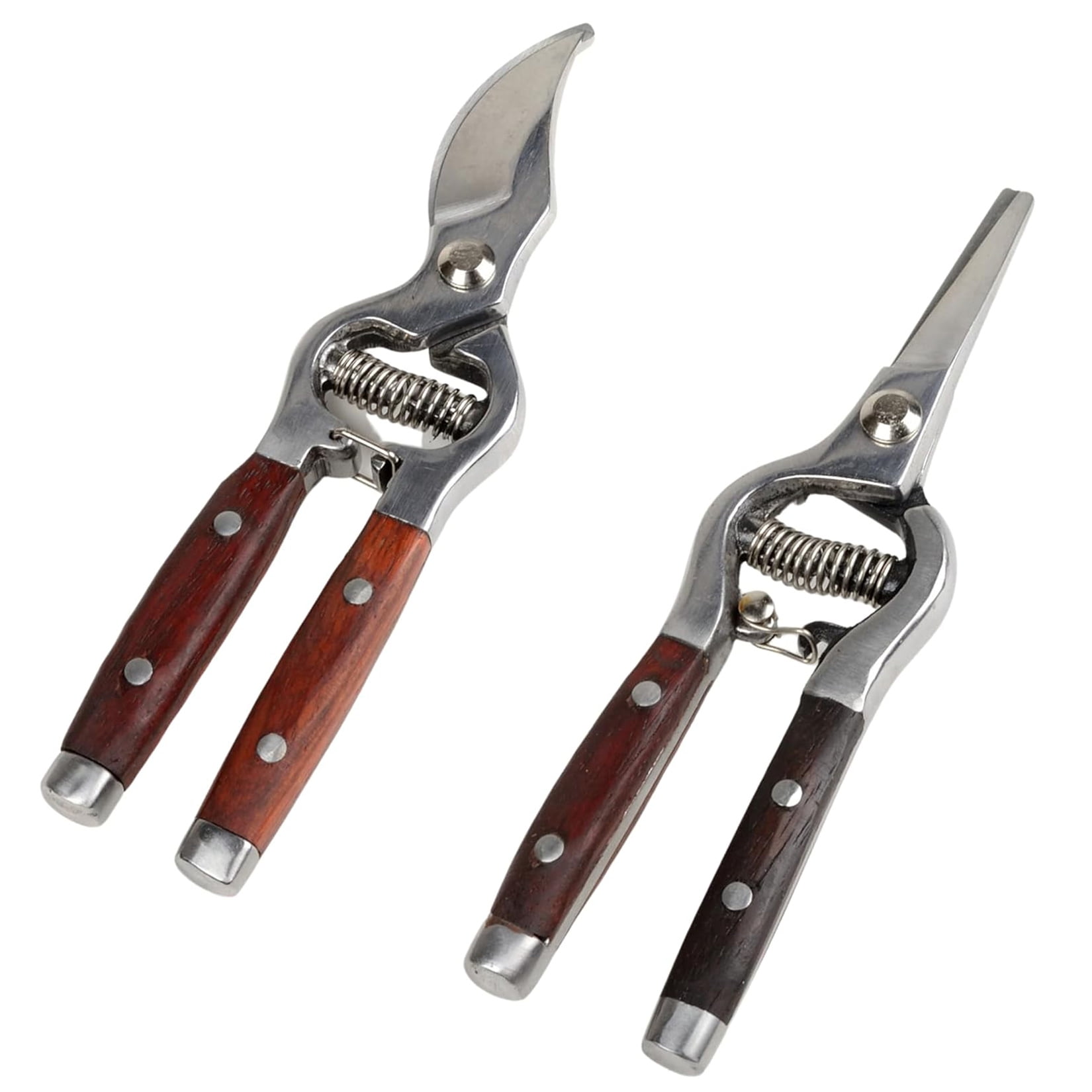 Garvee 2-Pack Wood & Steel Handle Bypass Pruning Shears for Gardening ...