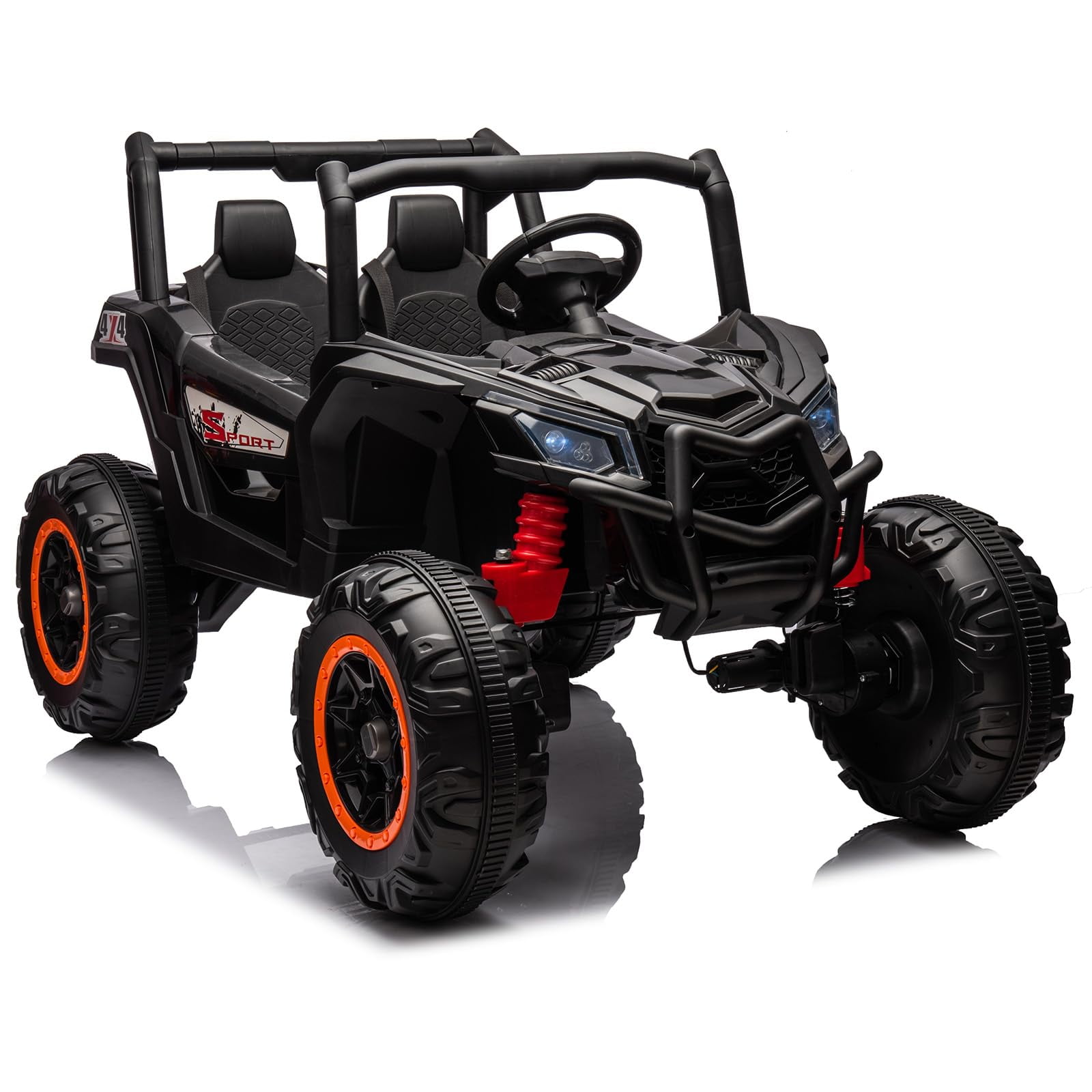 Garvee 24V 4WD Electric Ride On UTV for Kids, 2-XL-Seater with Remote ...