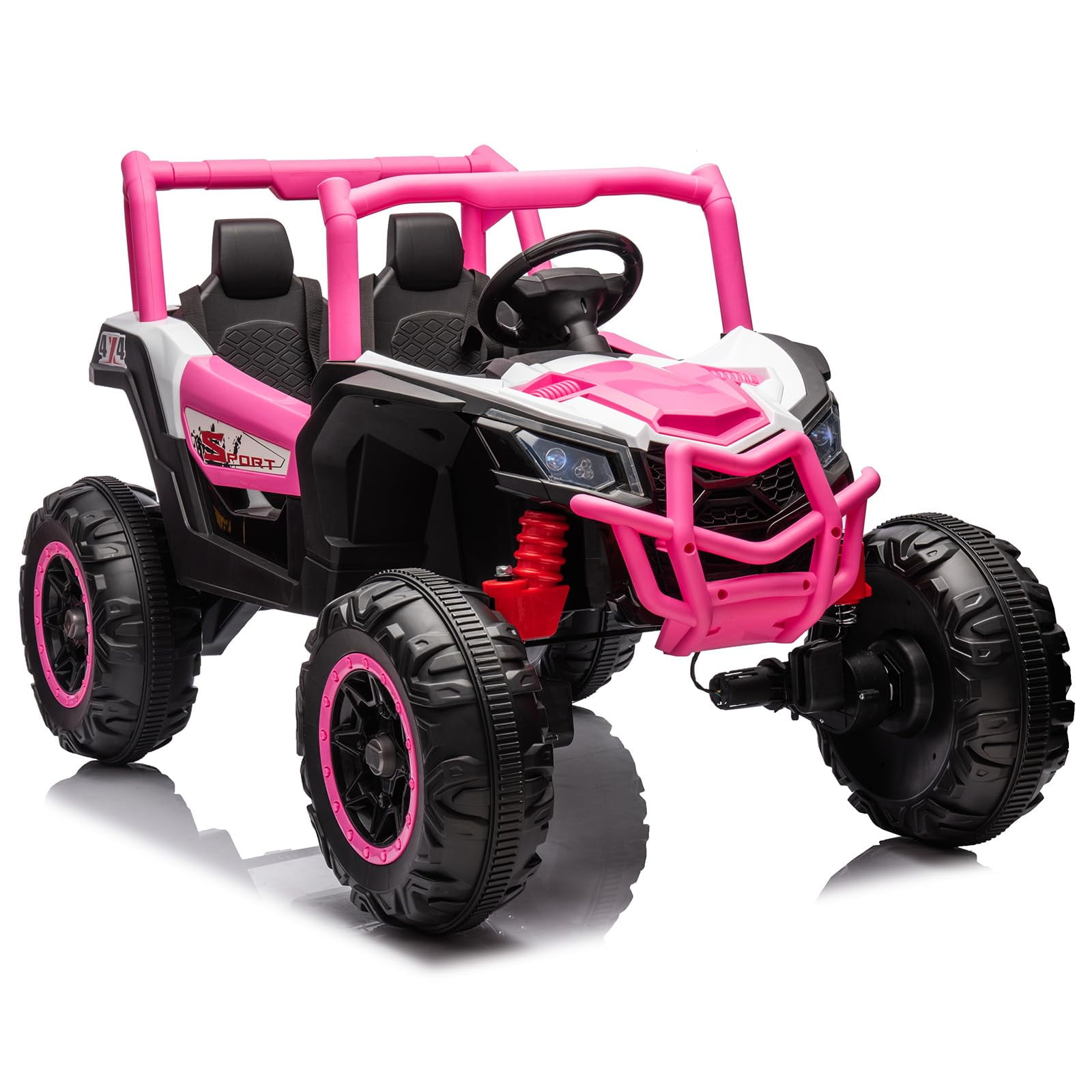 Garvee 24V 4WD Electric Ride On UTV for Kids, 2-XL-Seater with Remote ...