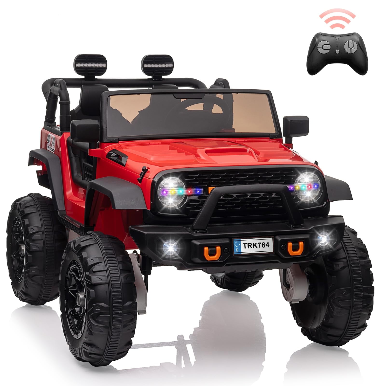 Garvee 24V Kids Ride on Truck Car with Remote Control & 2 Seater, 4*45W ...