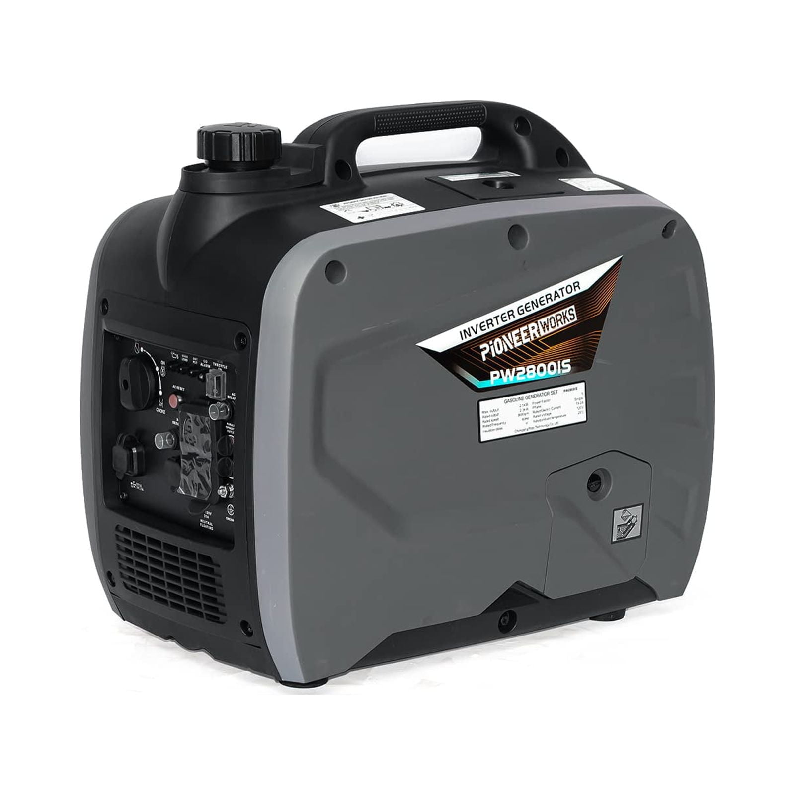 GARVEE 2500 Watt Portable Inverter Generator, Ultra Quiet Gas Engine ...