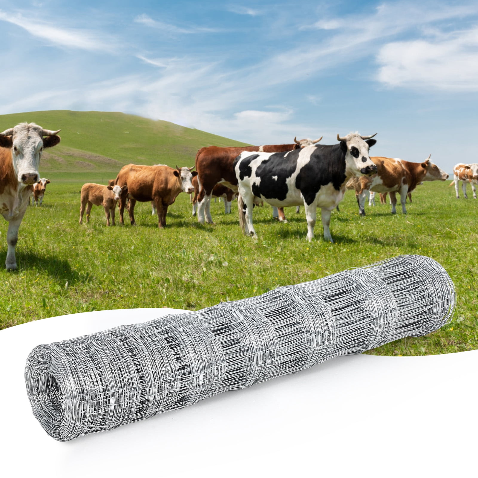 Garvee 3.9ft x 328ft Heavy Duty Galvanized Farm Fence, Livestock Wire ...