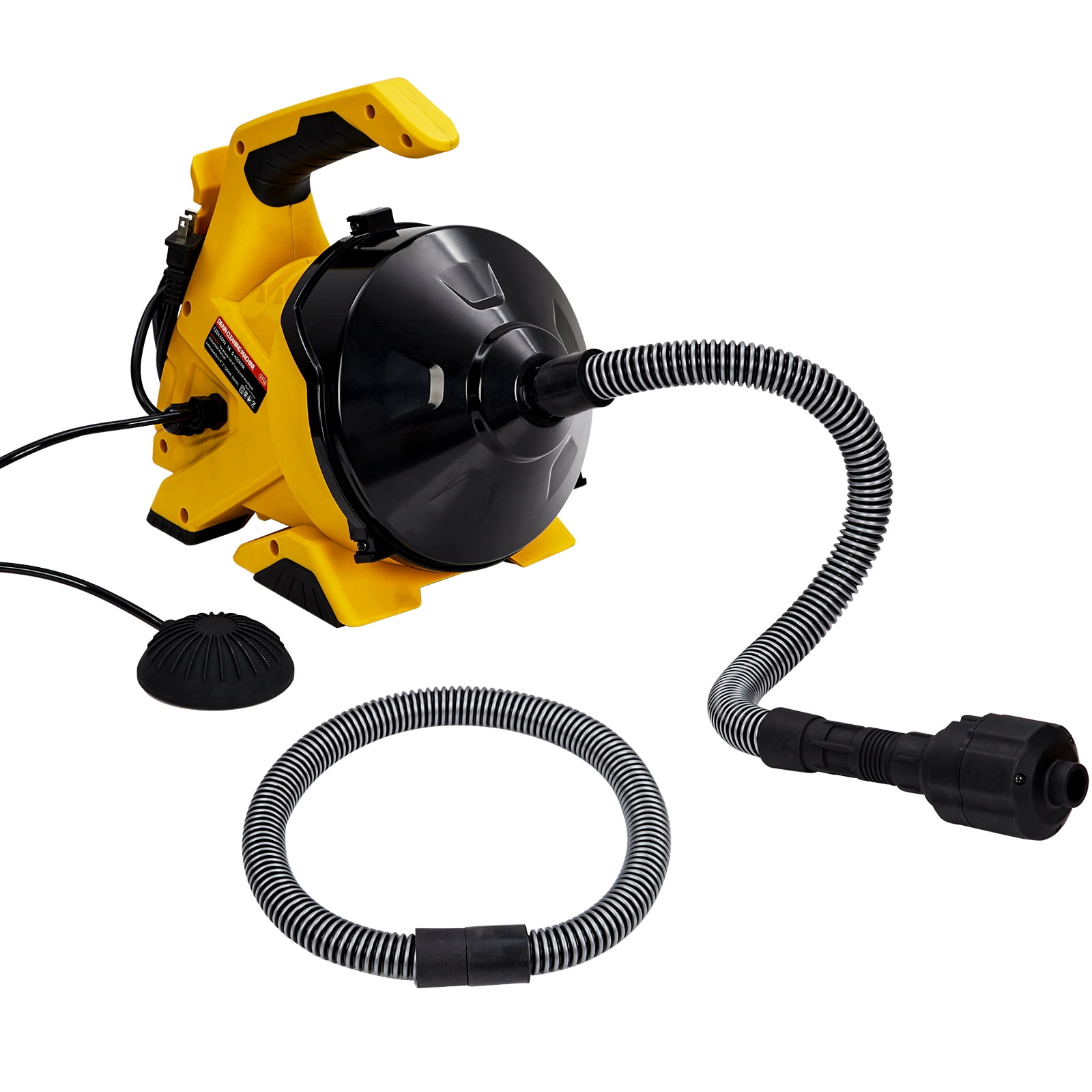 Garvee 30Ft Auto-Feed Electric Drain Cleaner - Foot Switch & Piano Wire ...