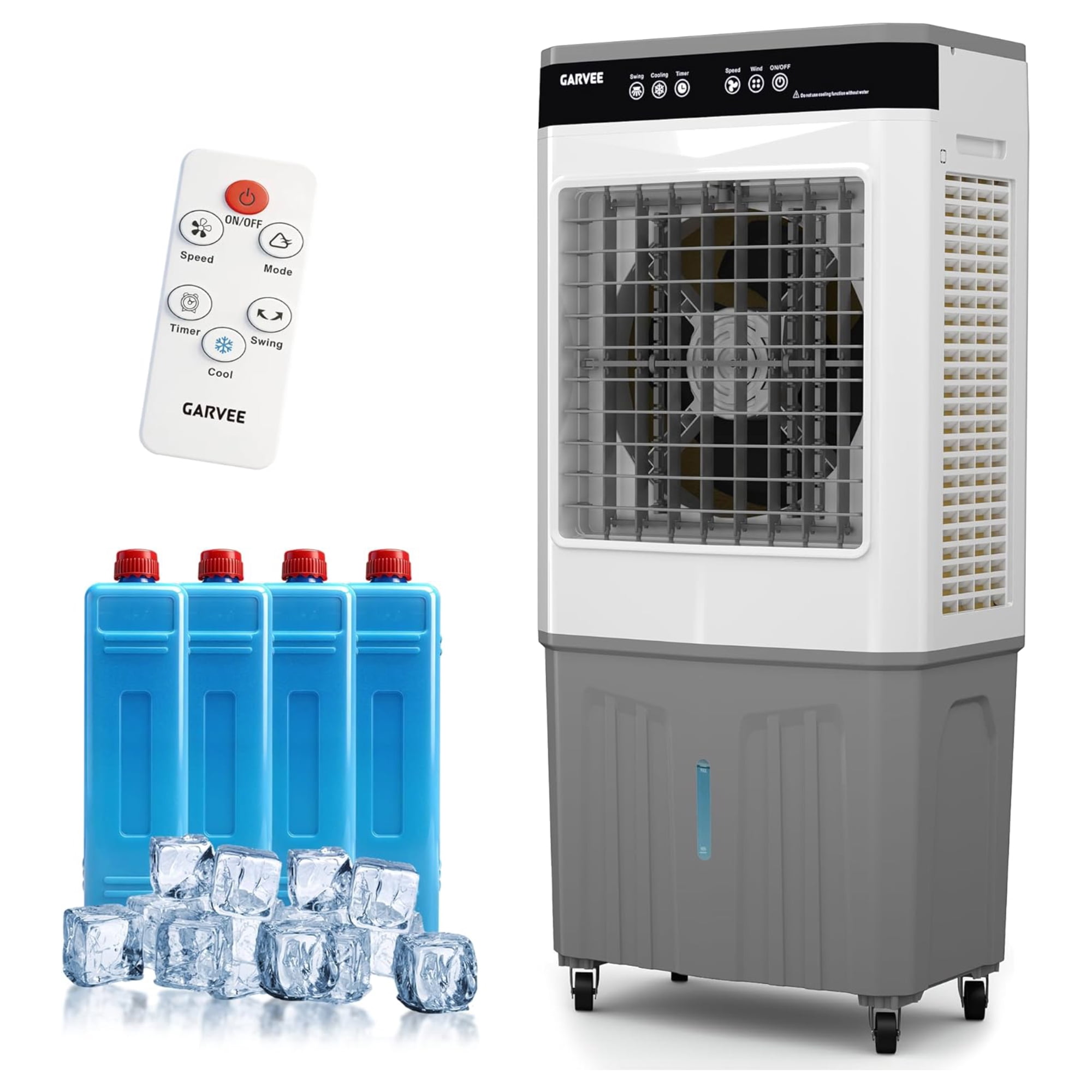 Garvee 3500 CFM Evaporative Air Cooler with Remote, 11.6 Gal Portable ...