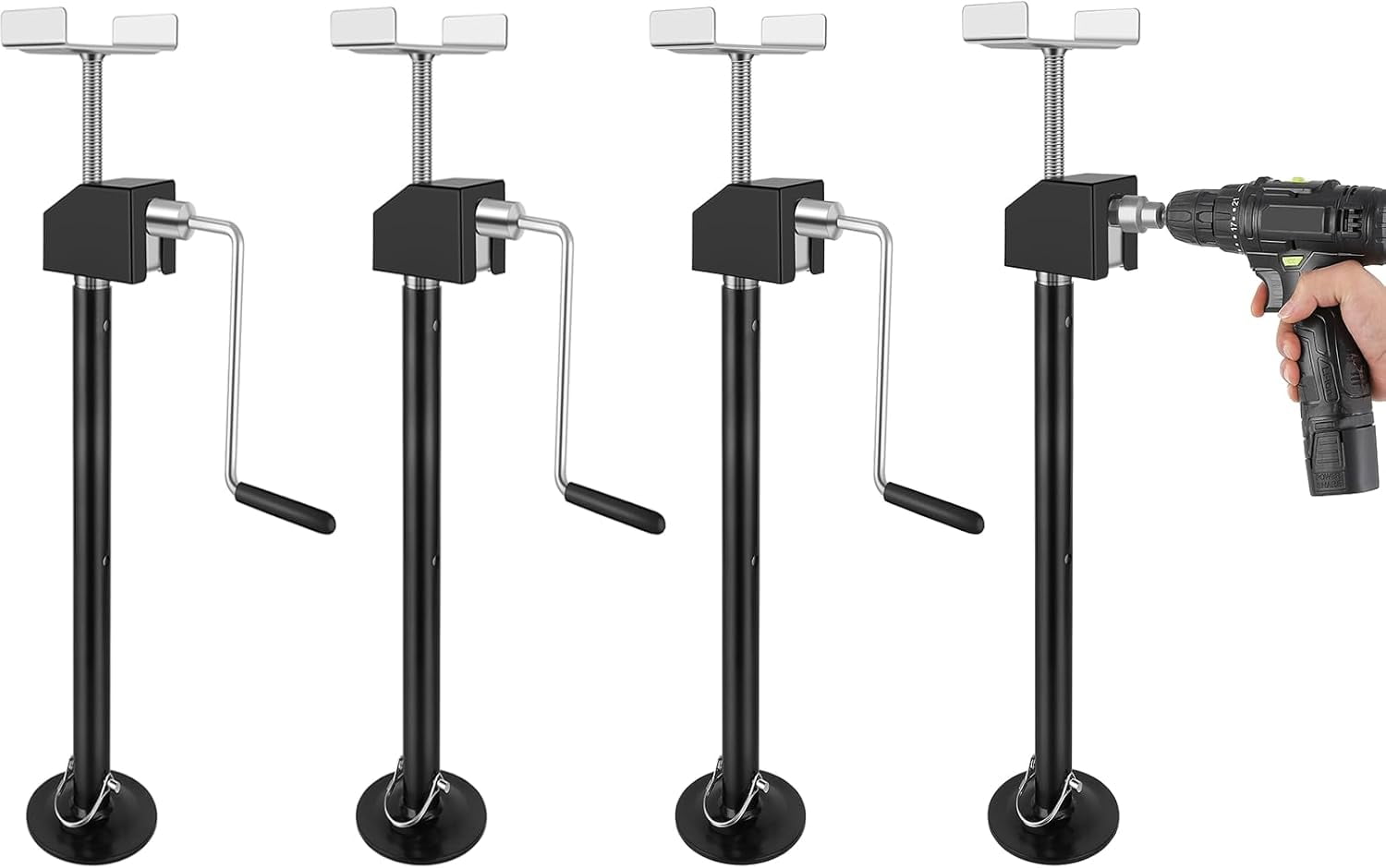 Garvee 4-Pack Heavy Duty Slide Out Stabilizer Jacks — 5000 lb Capacity ...