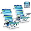 SUNSPIRE Lay Flat Backpack Beach Chairs for Adults, 5-Position Aluminum ...