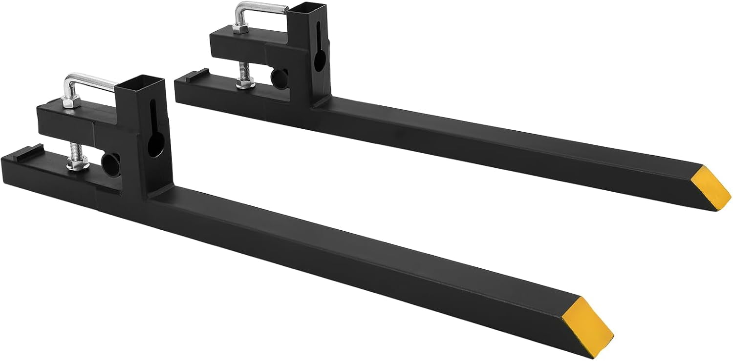 Garvee 60 Inch Pallet Forks, 4000 Lbs Clamp on Pallet Forks, Heavy Duty ...