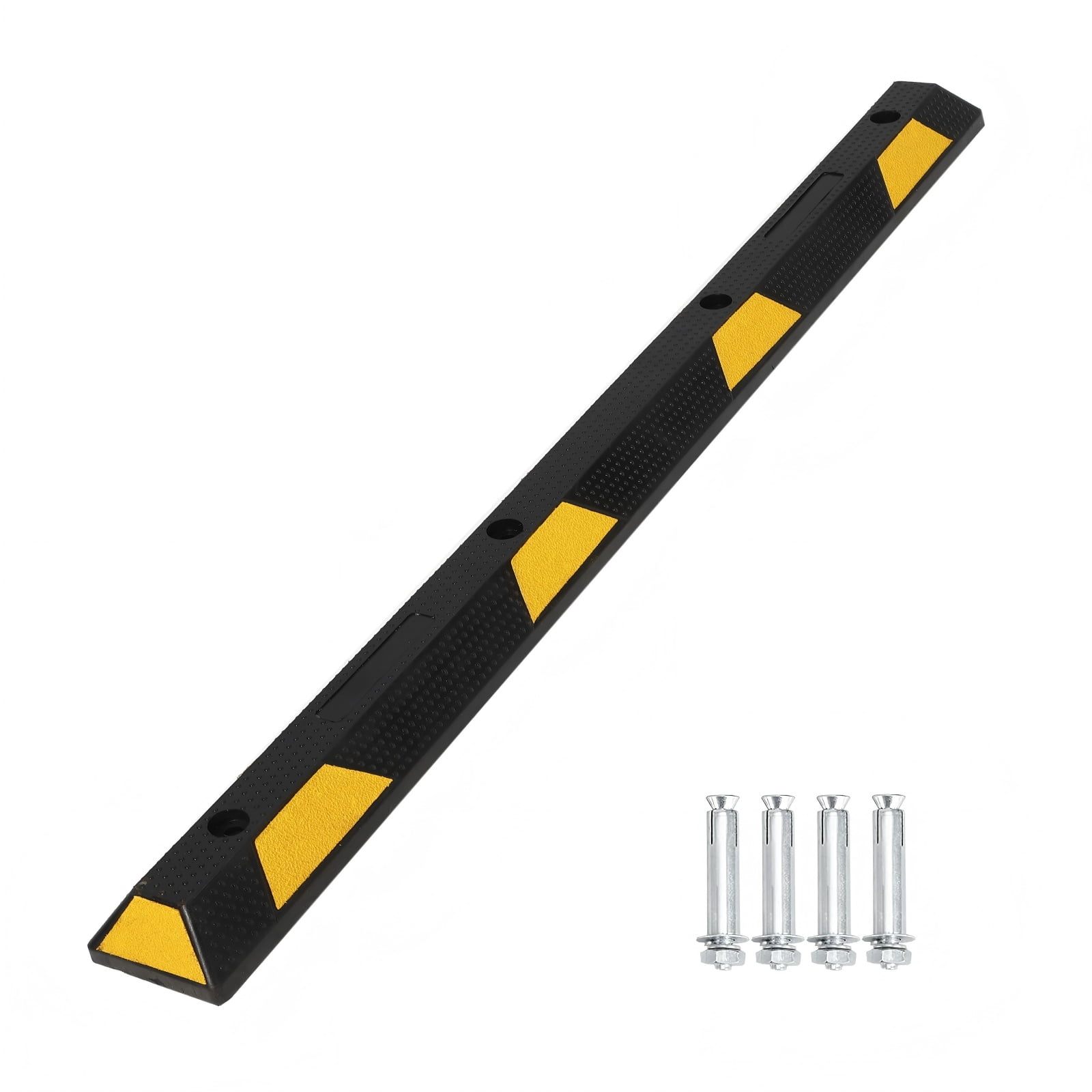 Garvee 6FT Rubber Speed Bump, 20,000 lb Load, 2-Channel Cable Protector ...