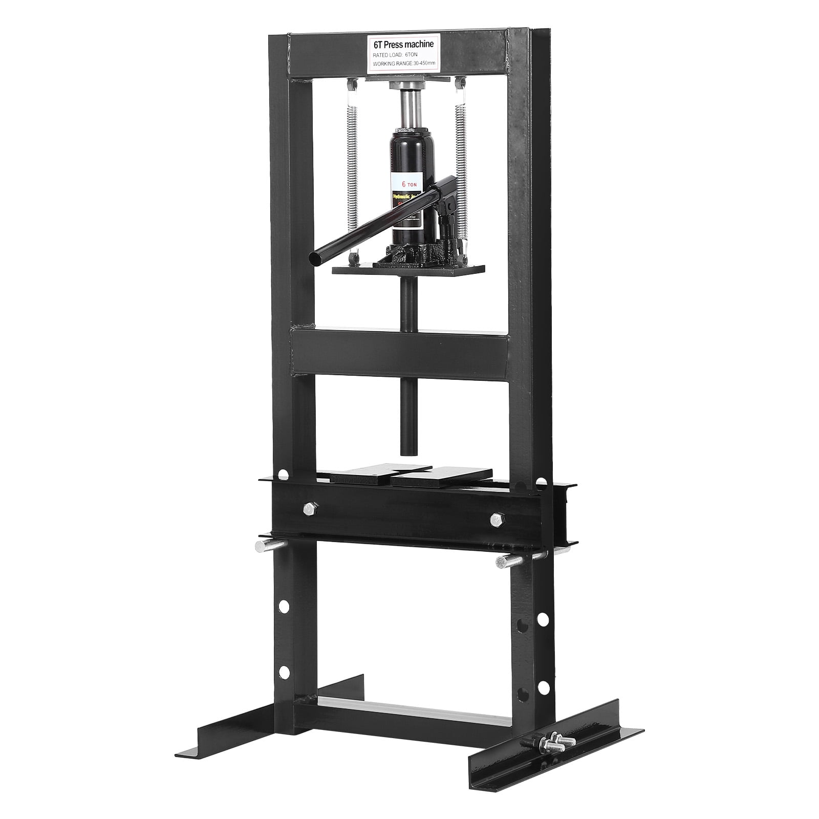 Garvee 6T Hydraulic Shop Press, Adjustable Table, 2 Press Plates ...