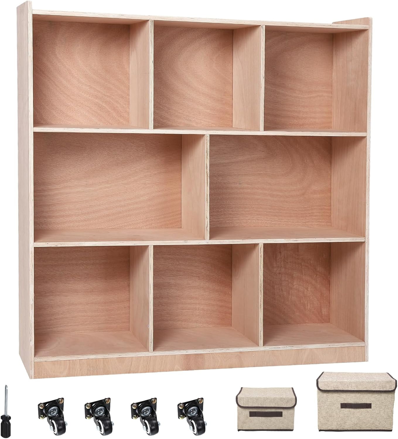 Garvee 8-Compartment Storage Cubby, Mobile Storage Cabinet for ...
