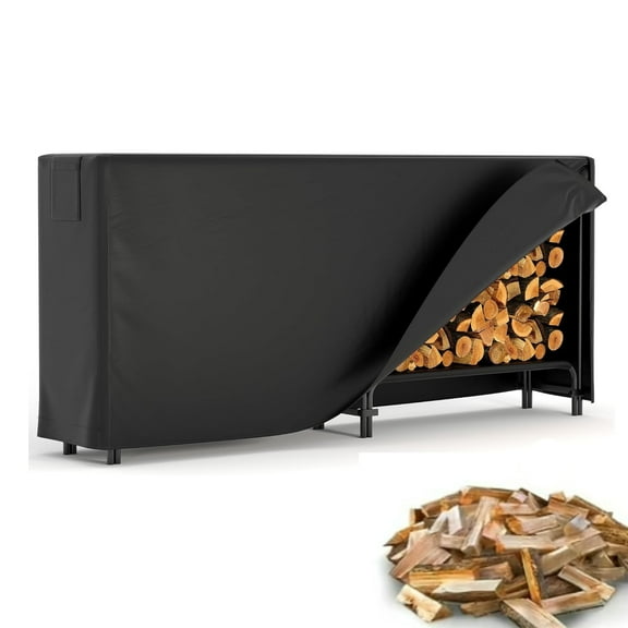 Heavy Duty Firewood Rack with Cover 8' - Walmart.com