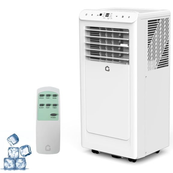 8000 BTU Portable Air Conditioner, Compact 3 in 1 AC Cooler with Remote ...