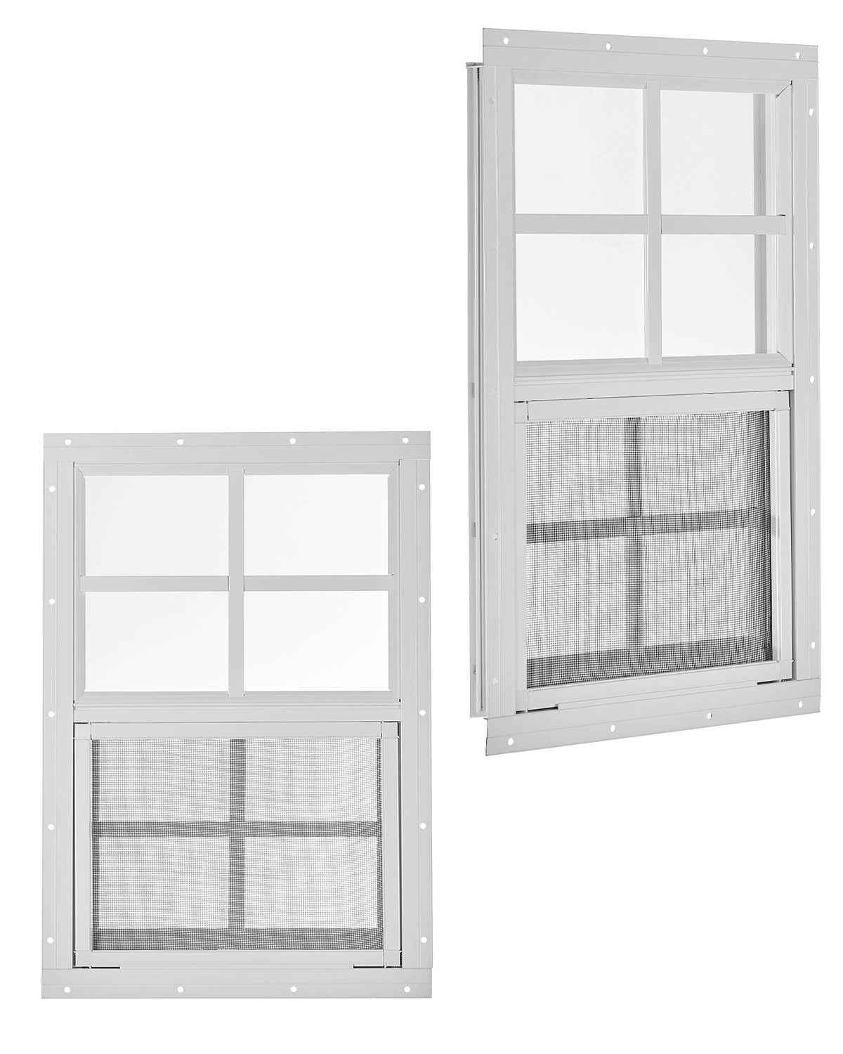 Garvee Aluminum Sliding Storage Window – Glass & Fiberglass Screen ...