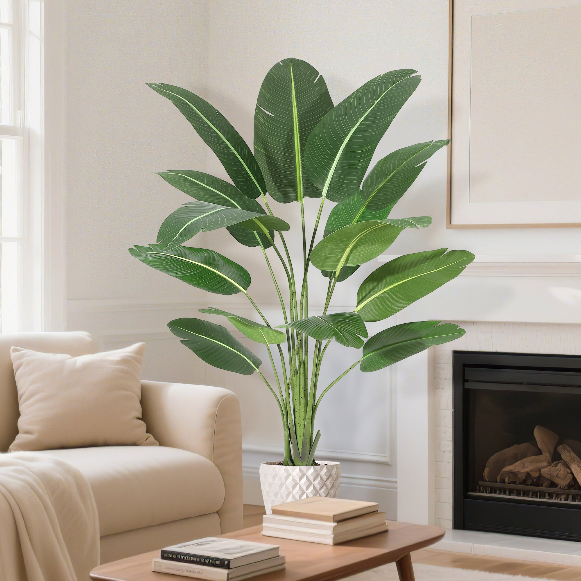 Garvee Artificial Bird of Paradise Tree – 72-Inch (6ft) Tall Faux ...