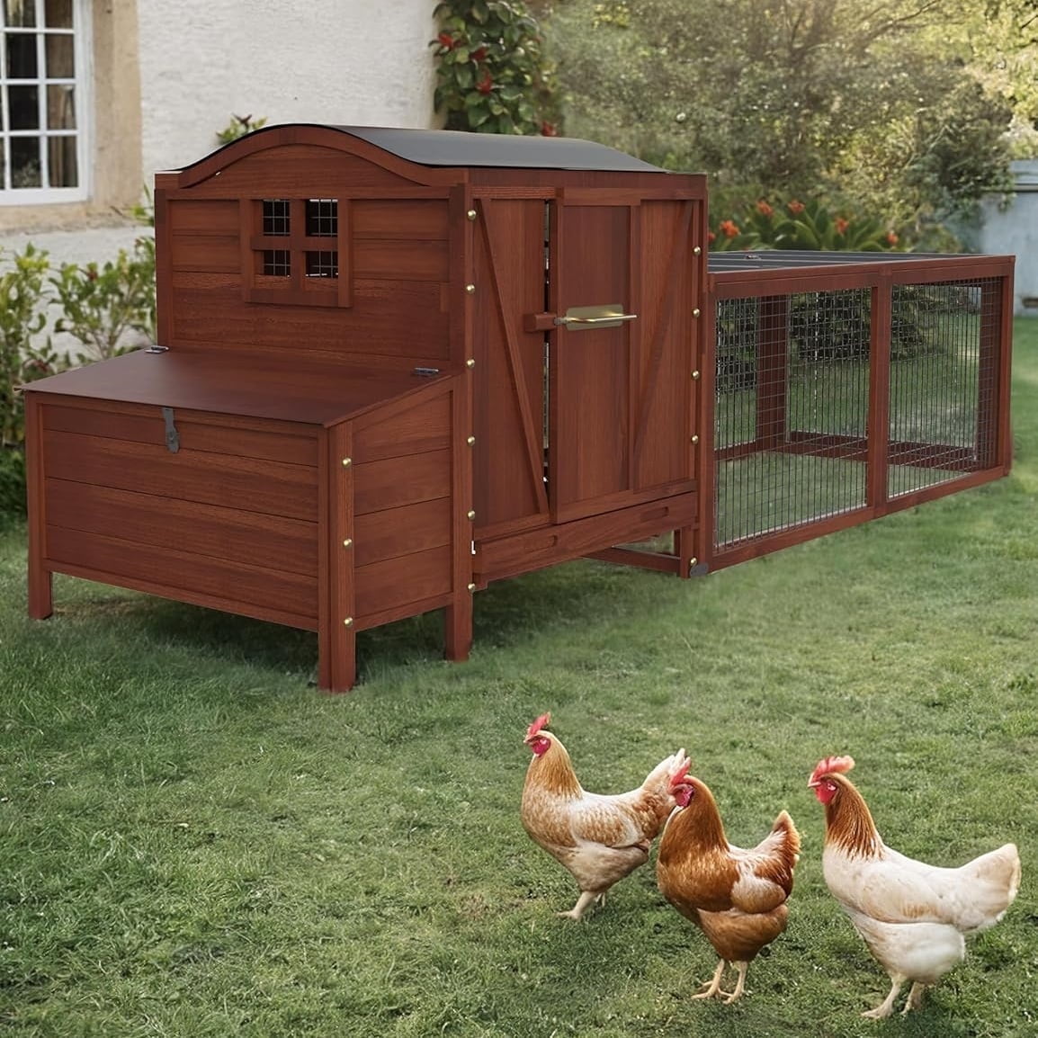 Garvee Chicken Coop with Weatherproof Waterproof Oxford Cloth, Fits 5 ...