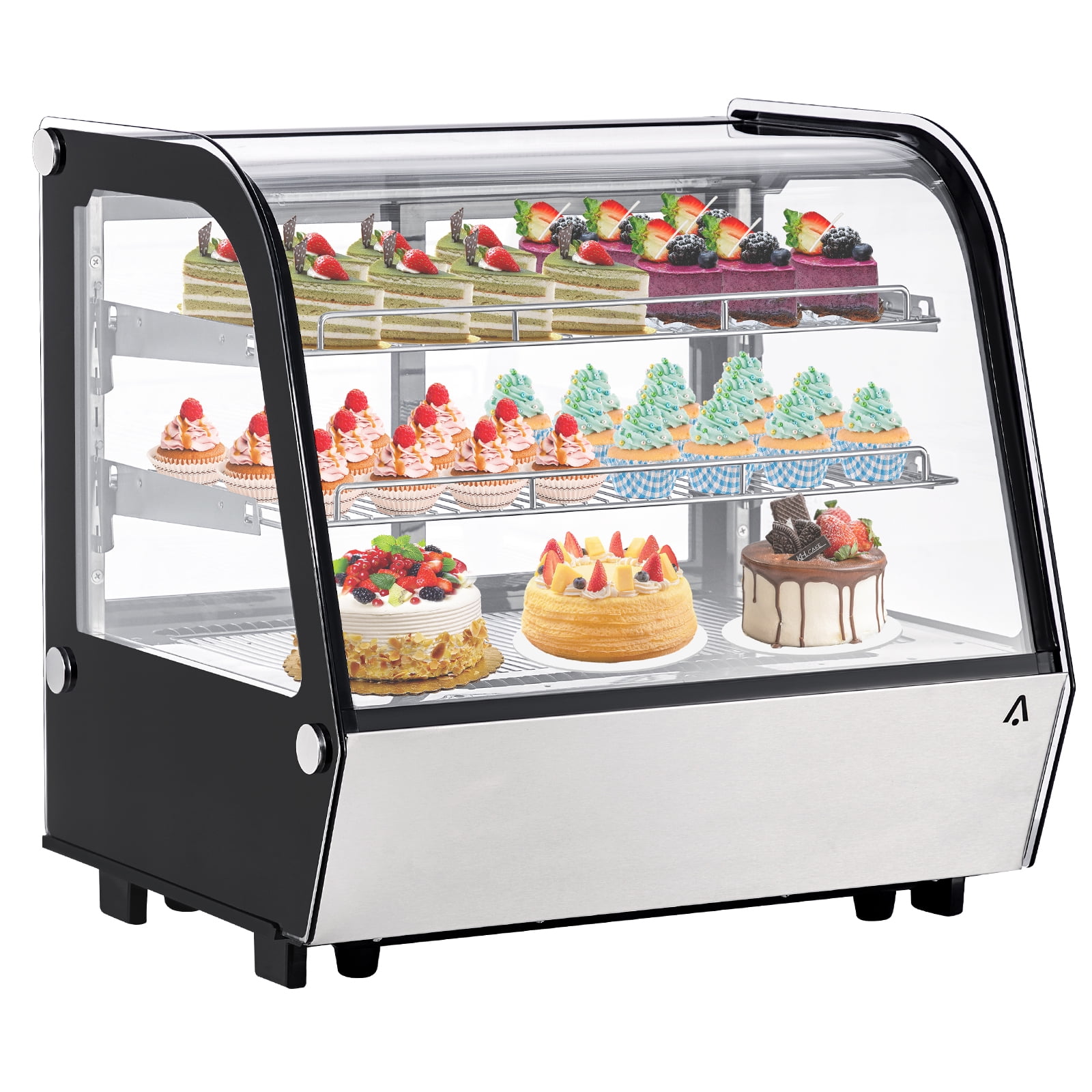 Garvee Commercial Display Refrigerator,4.2 Cu.ft Pastry Display Cabinet ...