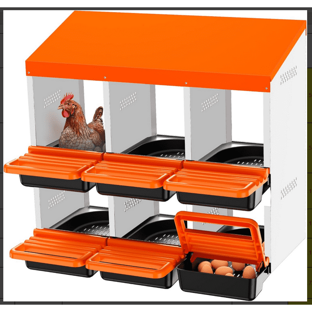 Garvee Compartment chicken nesting box for egg laying, metal poultry ...