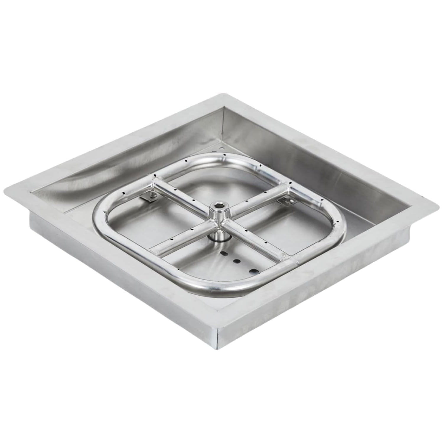 Garvee Drop in Fire Pit Burner Kit, 12" x 12" Stainless Steel Fire Pit ...