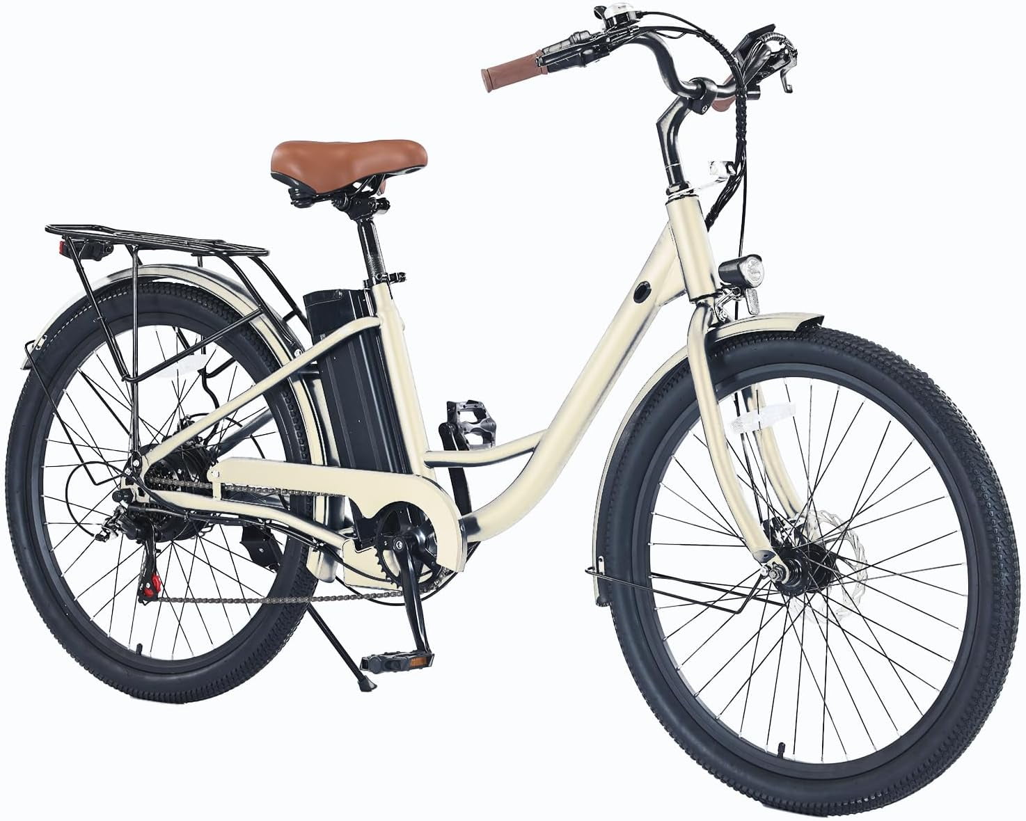 Garvee Electric City Bike for Women (750W Peak), Aluminum Frame Cruiser ...