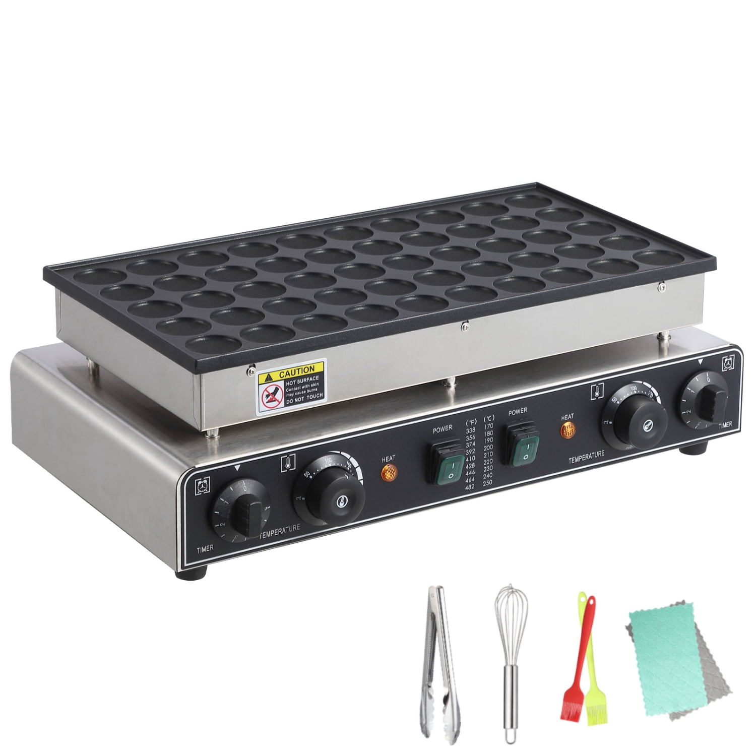 Garvee Electric Pancake Maker, 50Pcs Mini Dutch Pancake Baker with ...