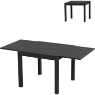 Pellebant Expandable Outdoor Dining Table, Aluminum Patio Rectangle ...