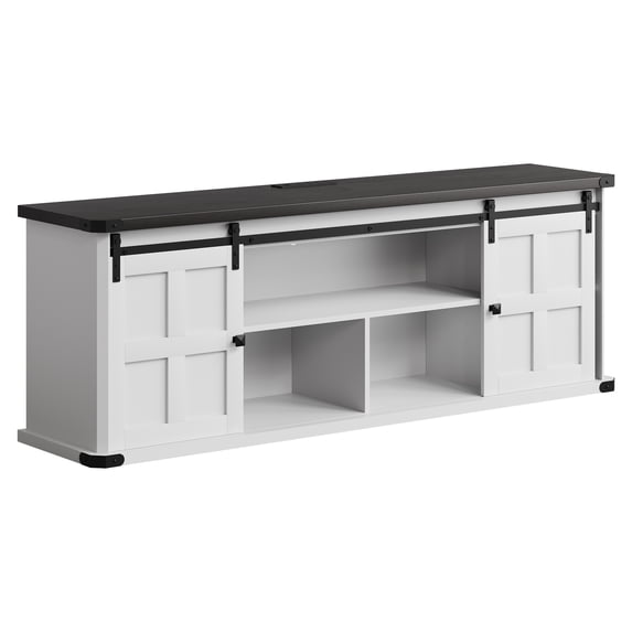 Garvee Farmhouse Entertainment Center TV Stand for 75-80 Inch TVs ...