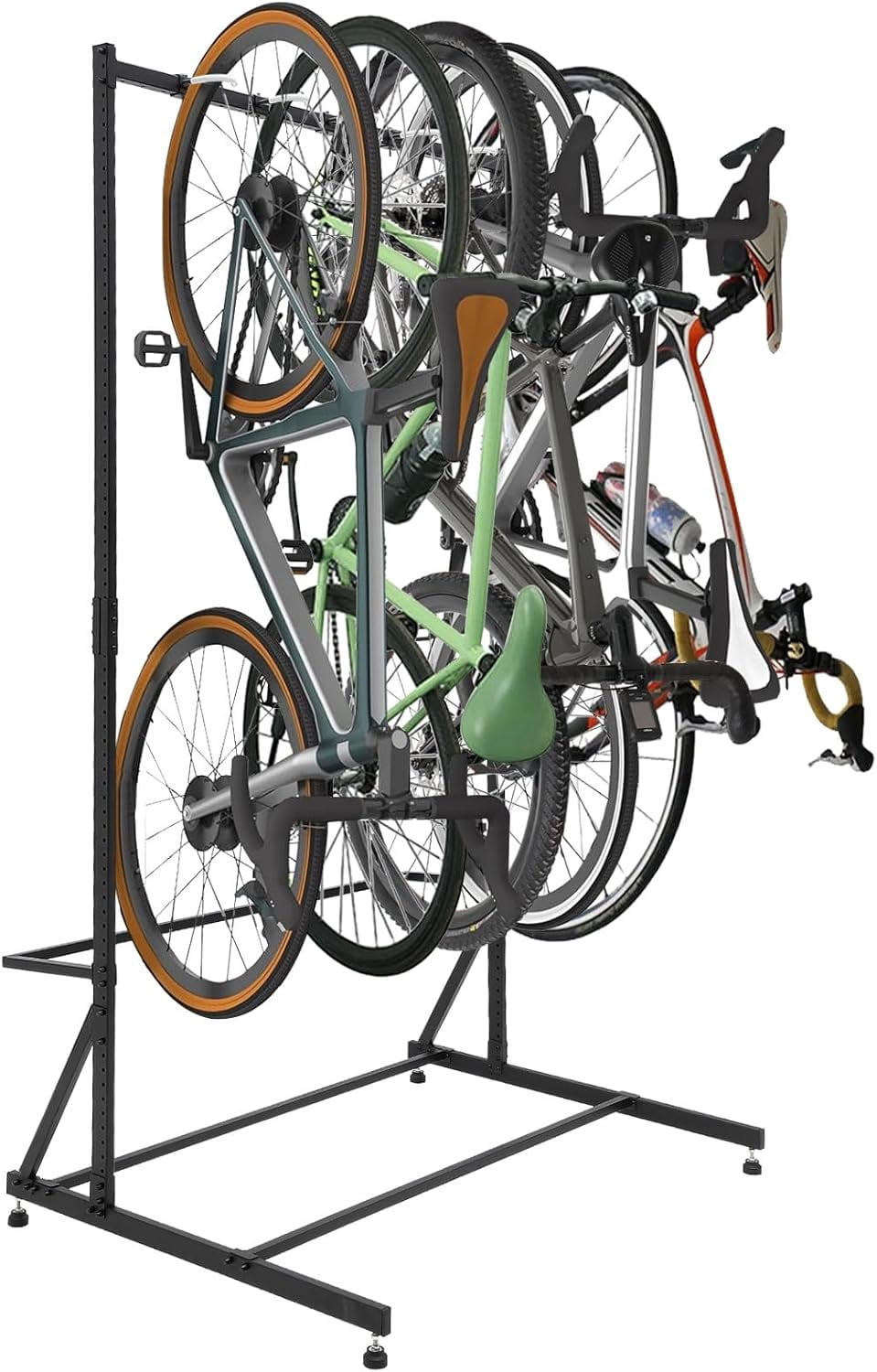 Garvee Garage Wall Storage, 5 Bike Storage, Adjustable Height, Space ...