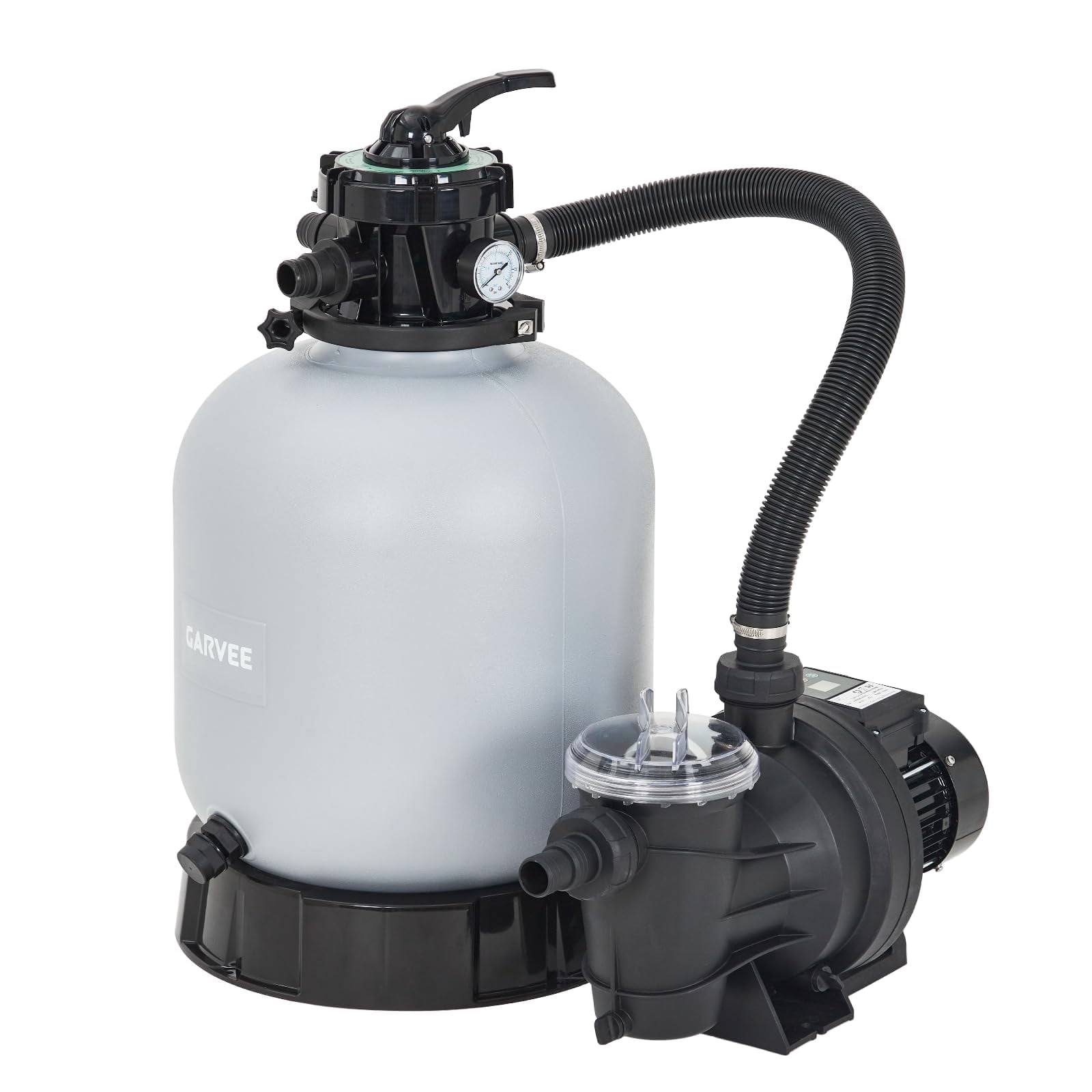 Garvee Above Ground Pool Sand Filter Pump System – 1/3 HP, 3435 GPH, 12 ...