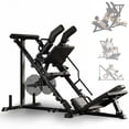 GARVEE 1200lb Leg Press Hack Squat Machine,3-in-1 Multifunctional Leg ...