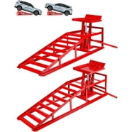 Confote 2PCS Heavy Duty Hydraulic Car Ramps, 5T 10000lbs, Portable Lift ...