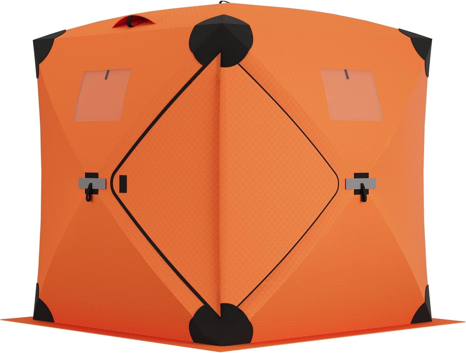 Garvee Ice Fishing Insulated Tent, 6-7 Person Shelter, 70.8 x 70.8 x 78 ...