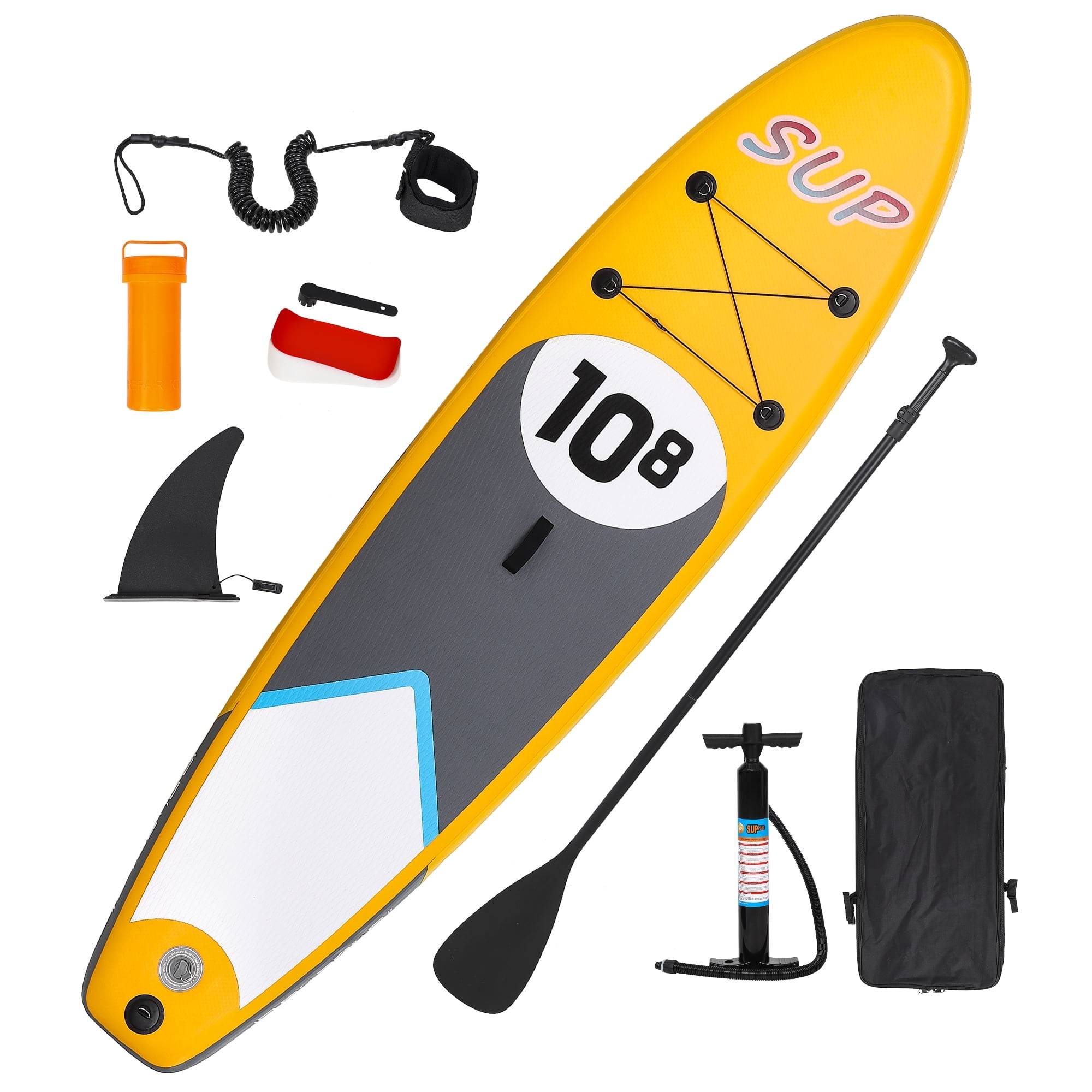 Garvee Inflatable Stand Up Paddle Board, 6 Inches Thick, Paddle Board ...
