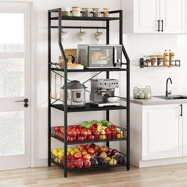 Tribesigns 5-Tier Kitchen Bakers Rack with Utility Storage Shelf ...