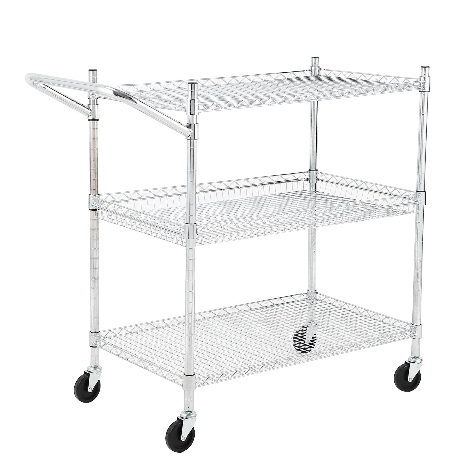 Garvee Kitchen Utility Cart,Wire Rolling Utility Cart, Stainless Steel ...